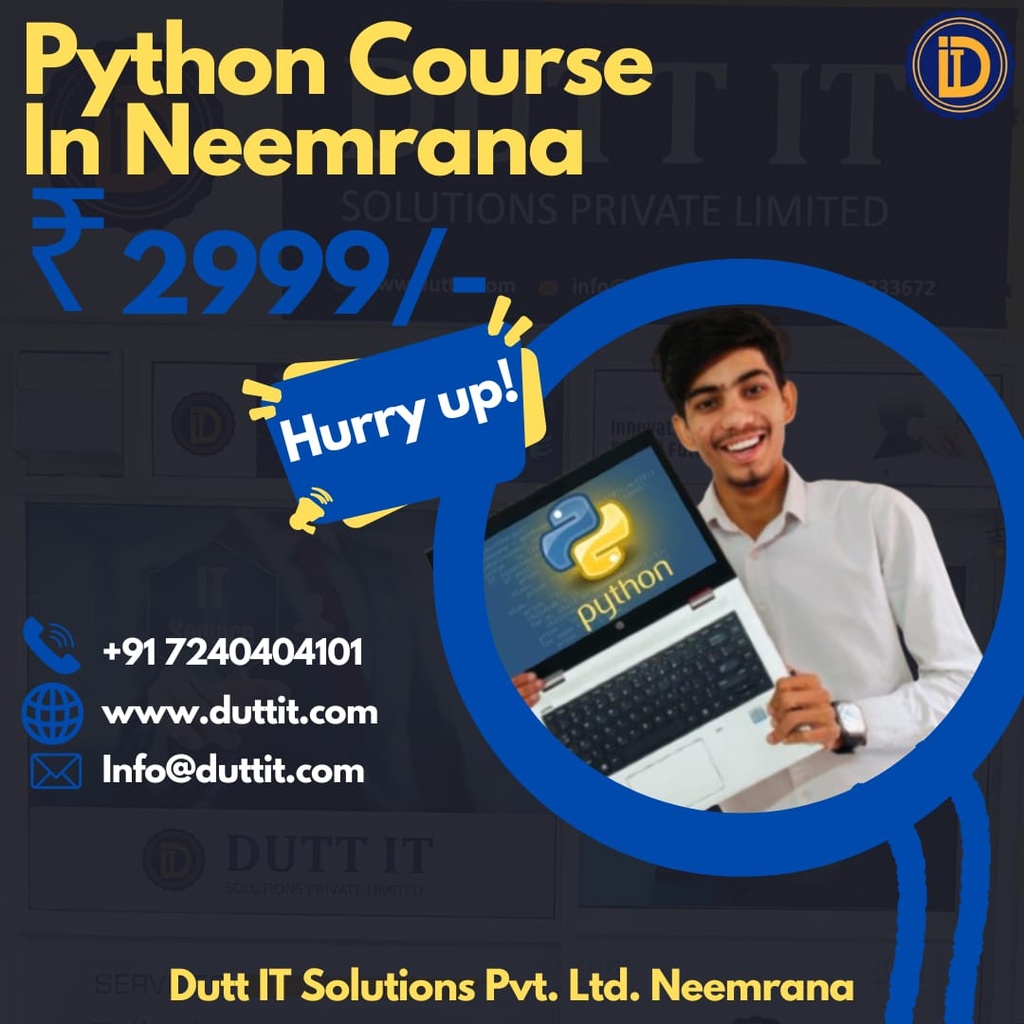 Python Basics Course for Beginners | Online & Offline (Neemrana)